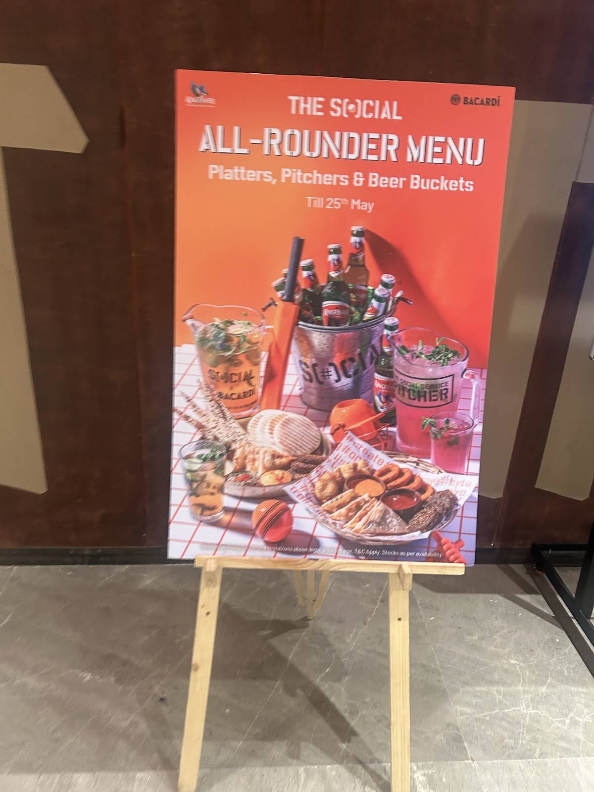 Menu at Koregaon Park SOCIAL, Pune