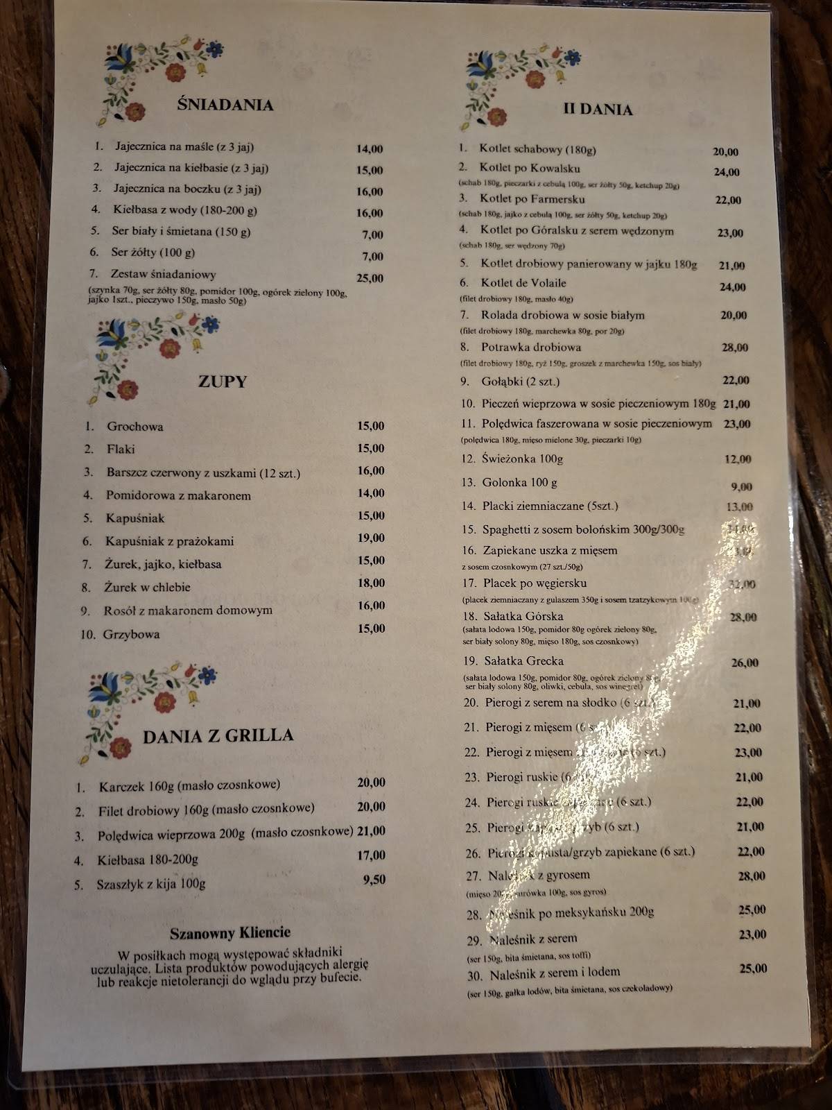 Menu at Górski Grill Bar 24 h, Kotlin, Poznańska 46c