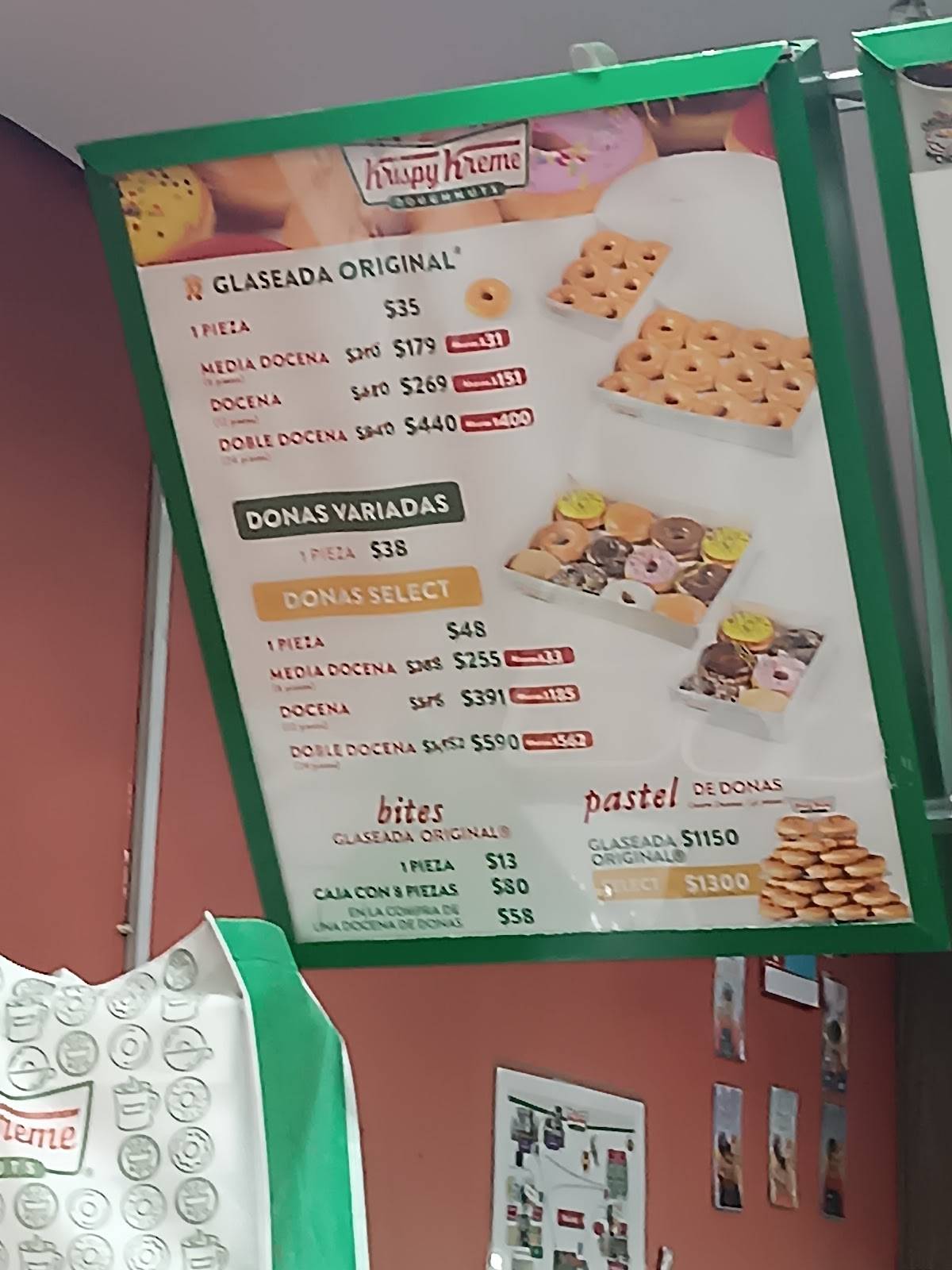 Carta de Krispy Kreme, Ciudad de México, Blvd. Puerto Aéreo 342