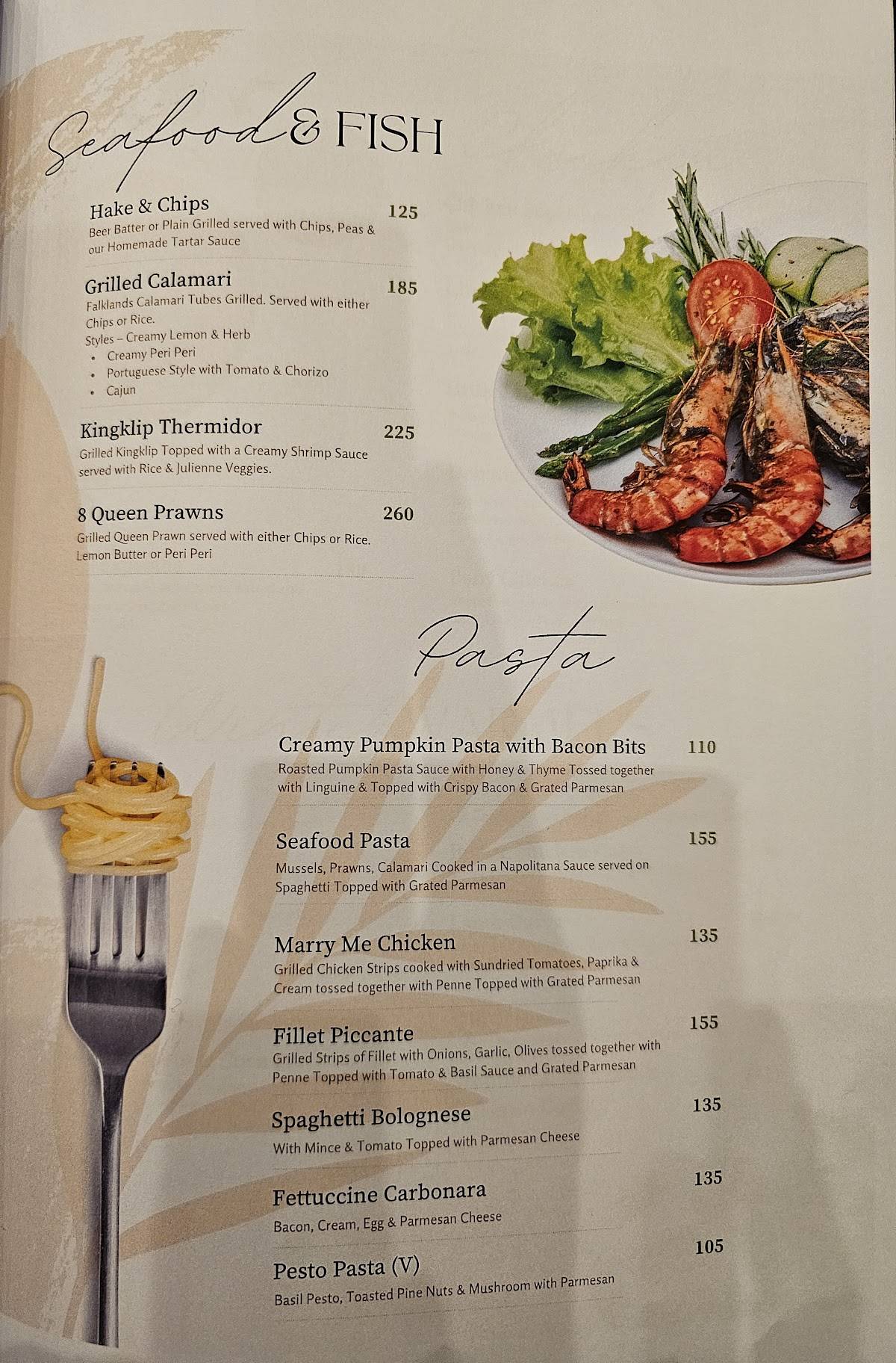 Menu at Eatery 83 restaurant, Krugersdorp