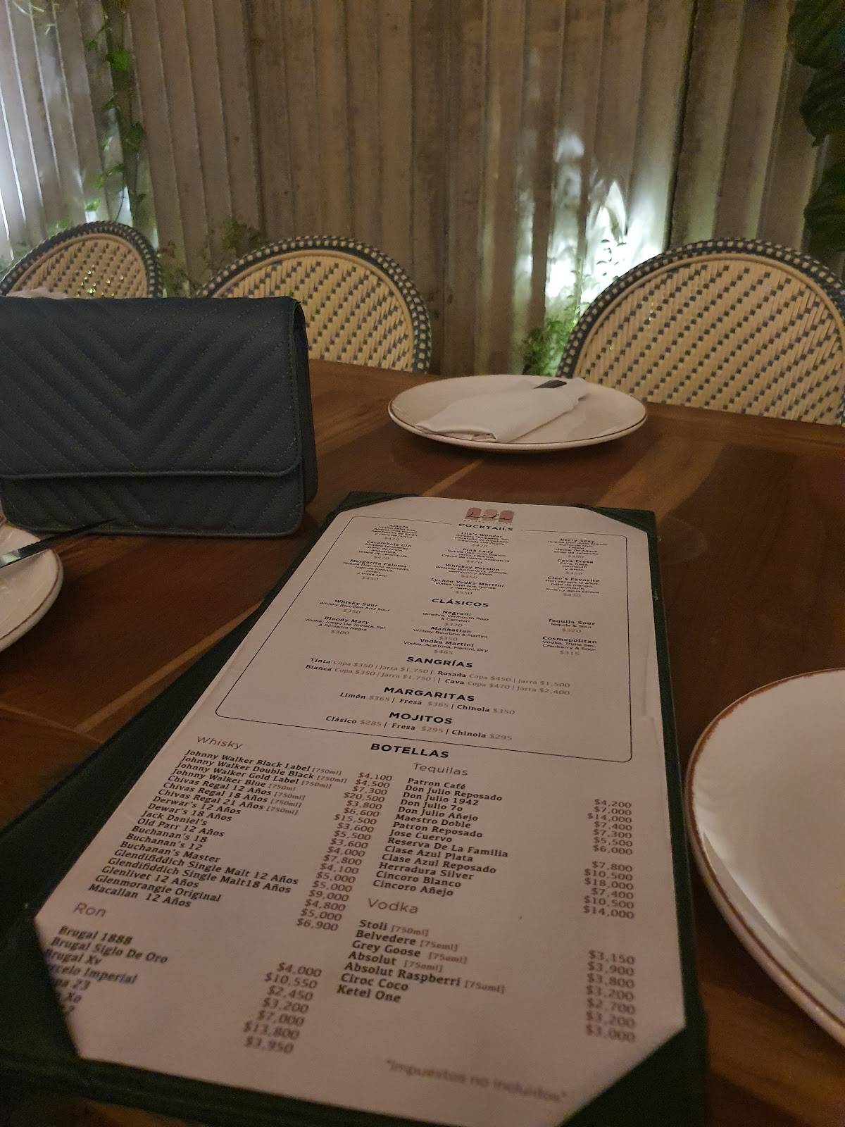 Carta del restaurante LILA - Modern Cuisine, Santo Domingo, C. P.º del ...