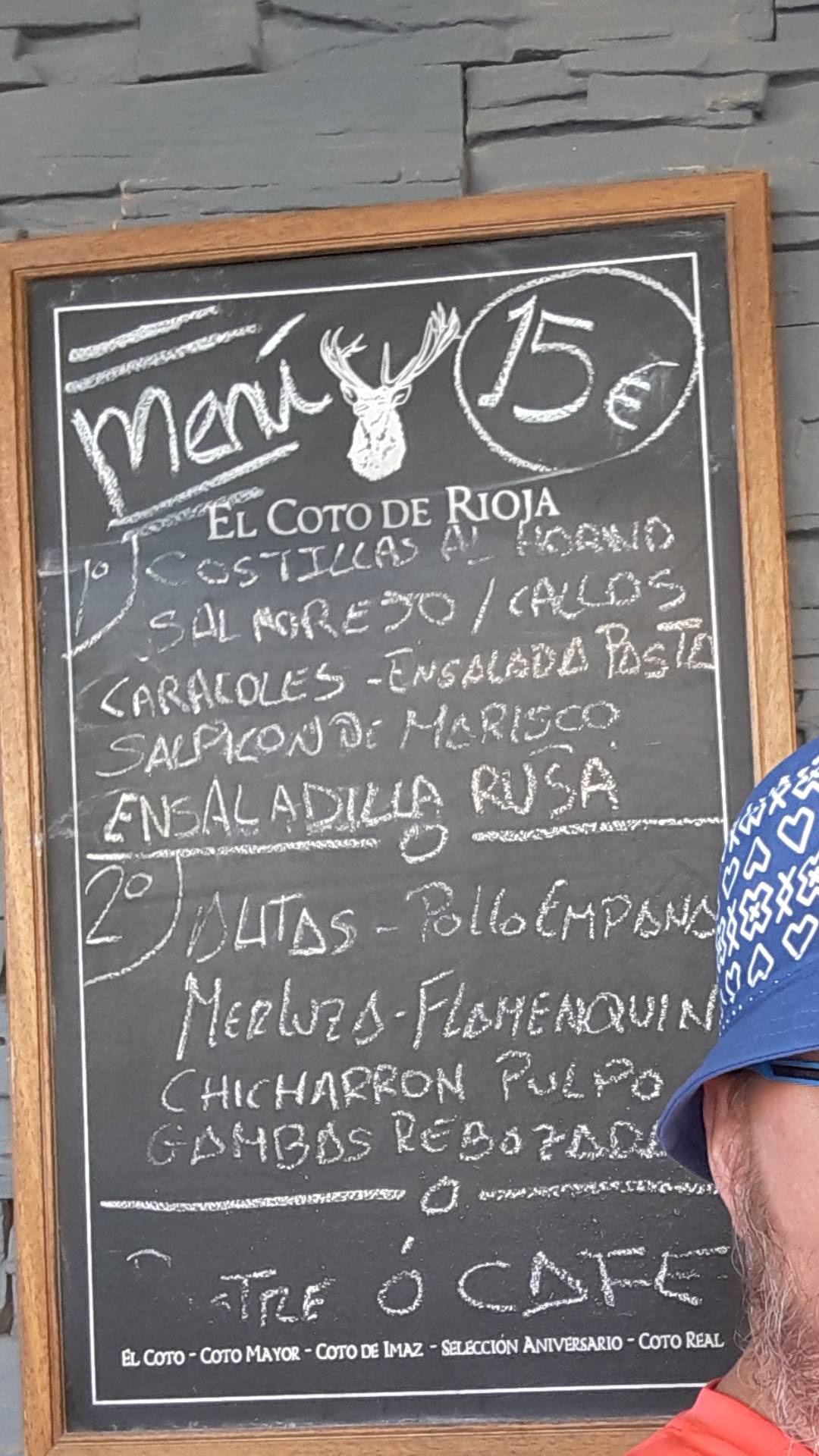 Carta del pub y bar La Gamba del Oro, Roquetas del Mar
