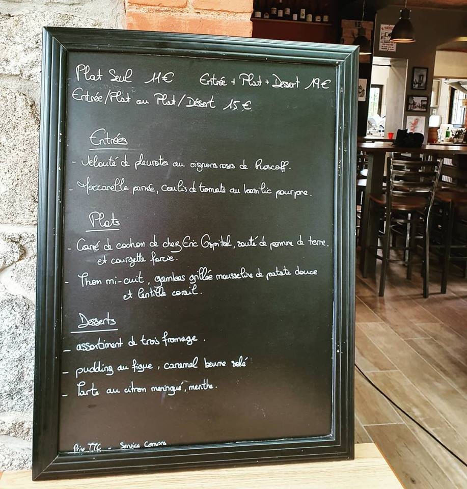Menu au La Gare pub et bar, Soucieu-en-Jarrest