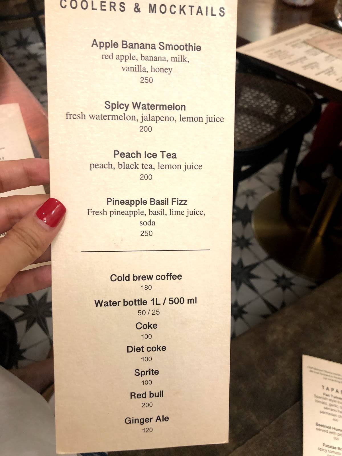 Menu at La Loca Maria, Mumbai, Fatima villa