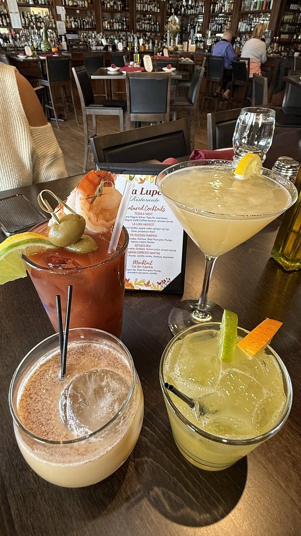 Menu at La Lupa Ristorante restaurant, North Haven
