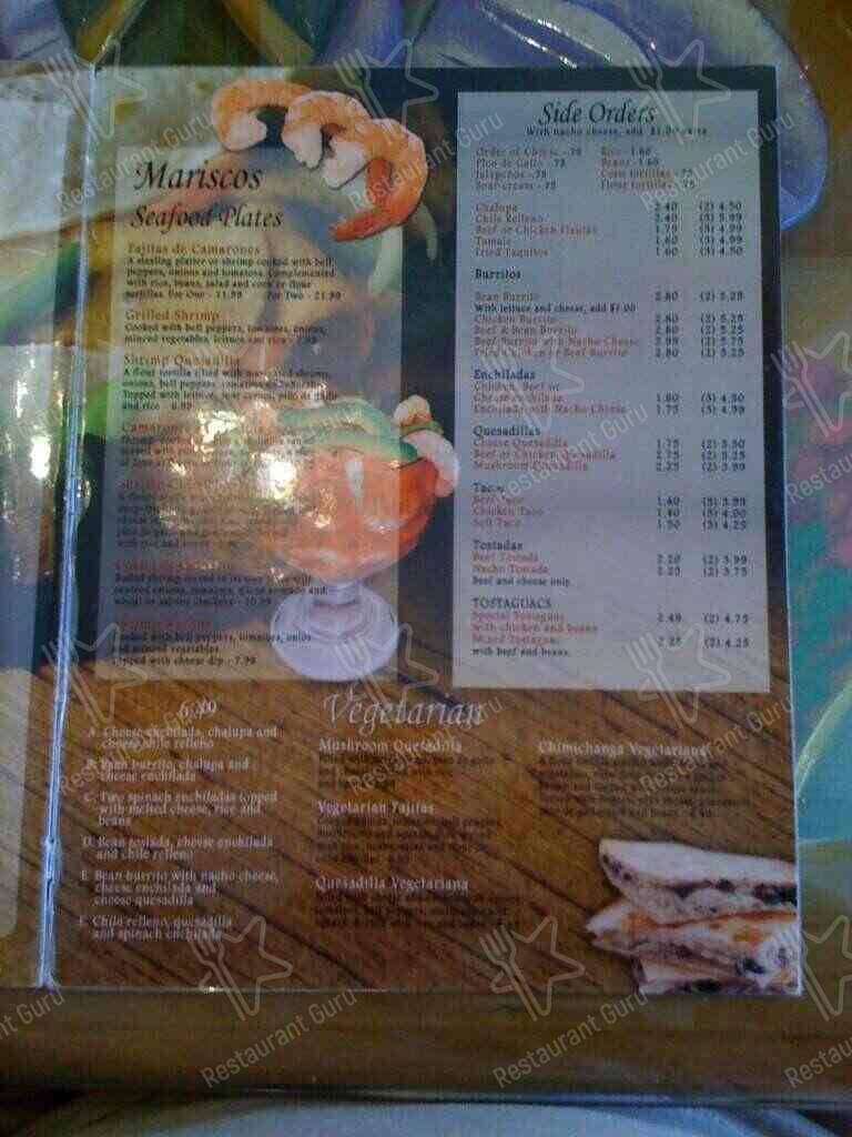 Menu at La Perla Tapatia restaurant, Collierville, W Poplar Ave #0619