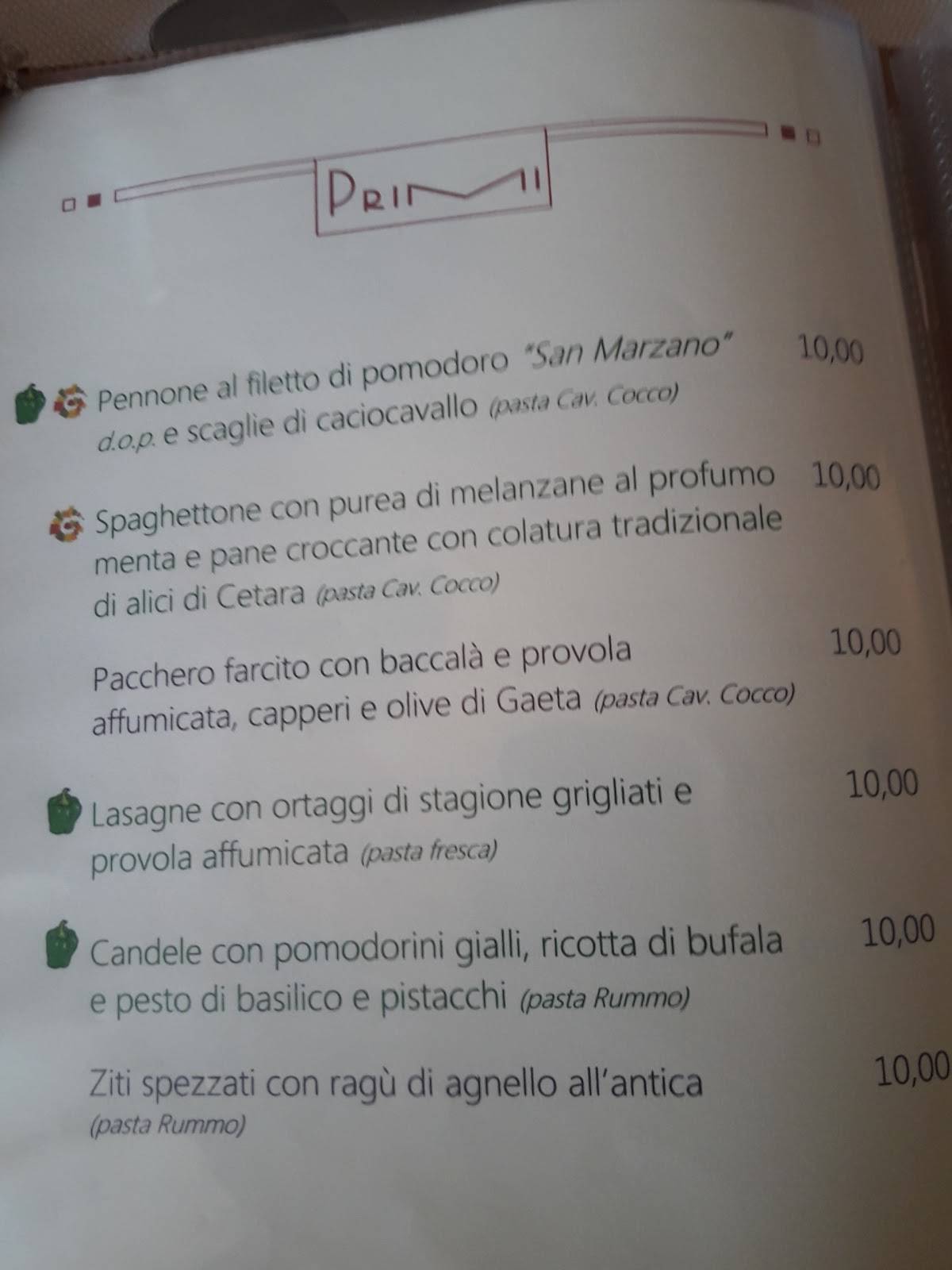 Menu da La Ripa Ristorante - Museo, Rocca San Felice