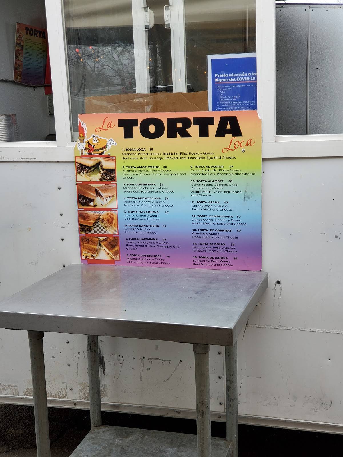 Menu at La Torta Loca restaurant, Medford