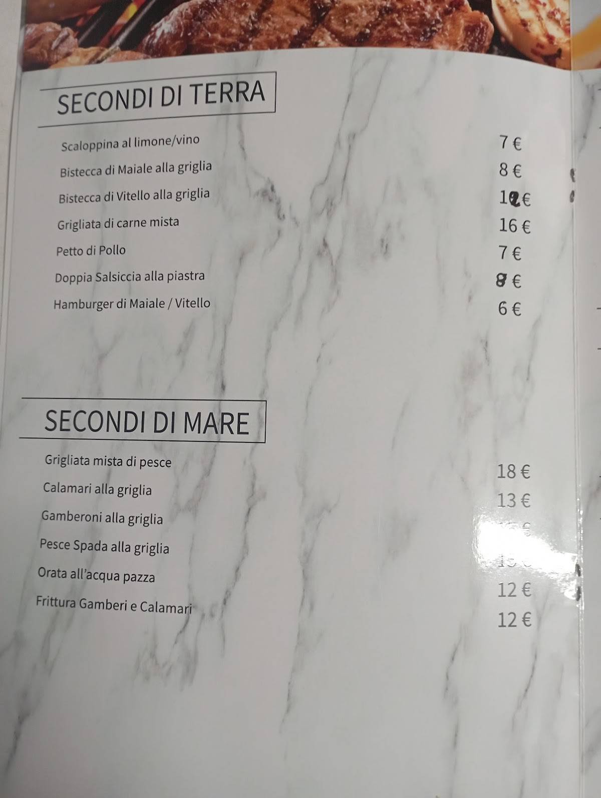 Menu da La Baita ristorante, Tagliolo Monferrato