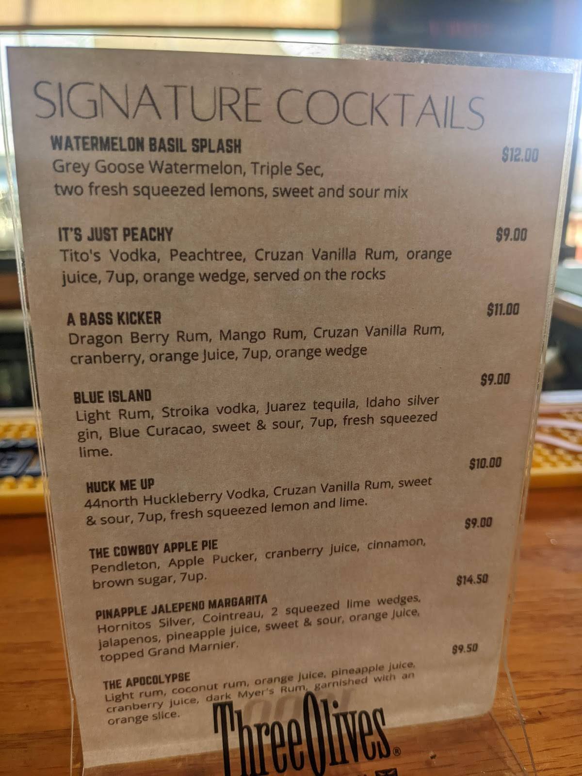 Menu at Lakeside Brew pub bar and grill @ Gateway Marina, Harrison
