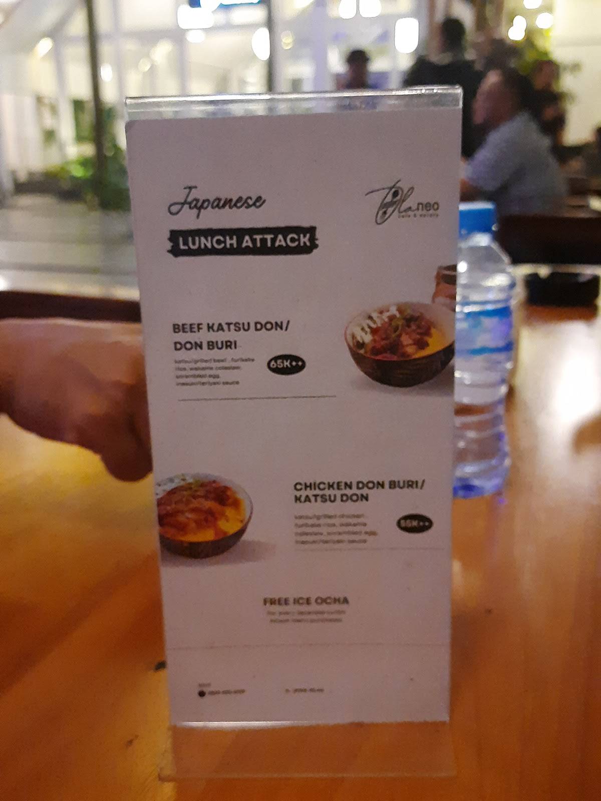 Menu at Laneo Cafe & Eatery Bandung, Bandung
