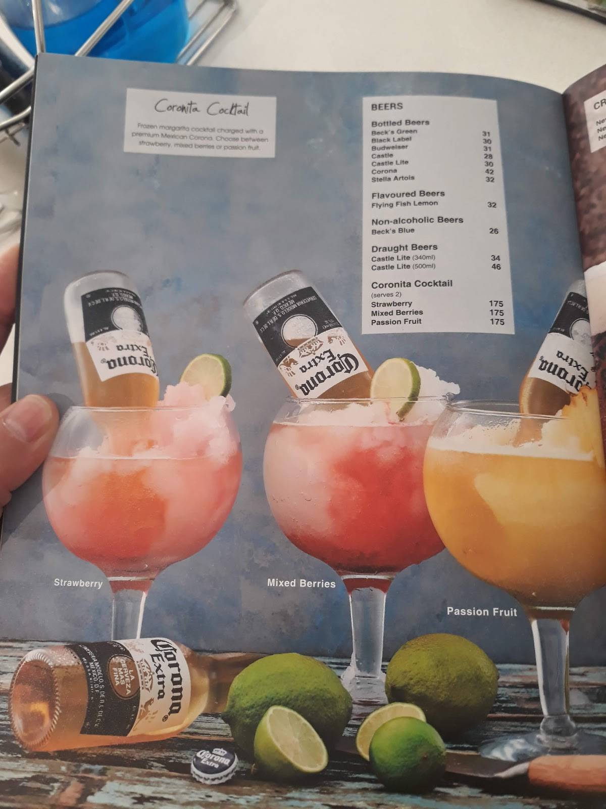 Menu at Kapstadt Brauhaus Langebaan restaurant, Langebaan