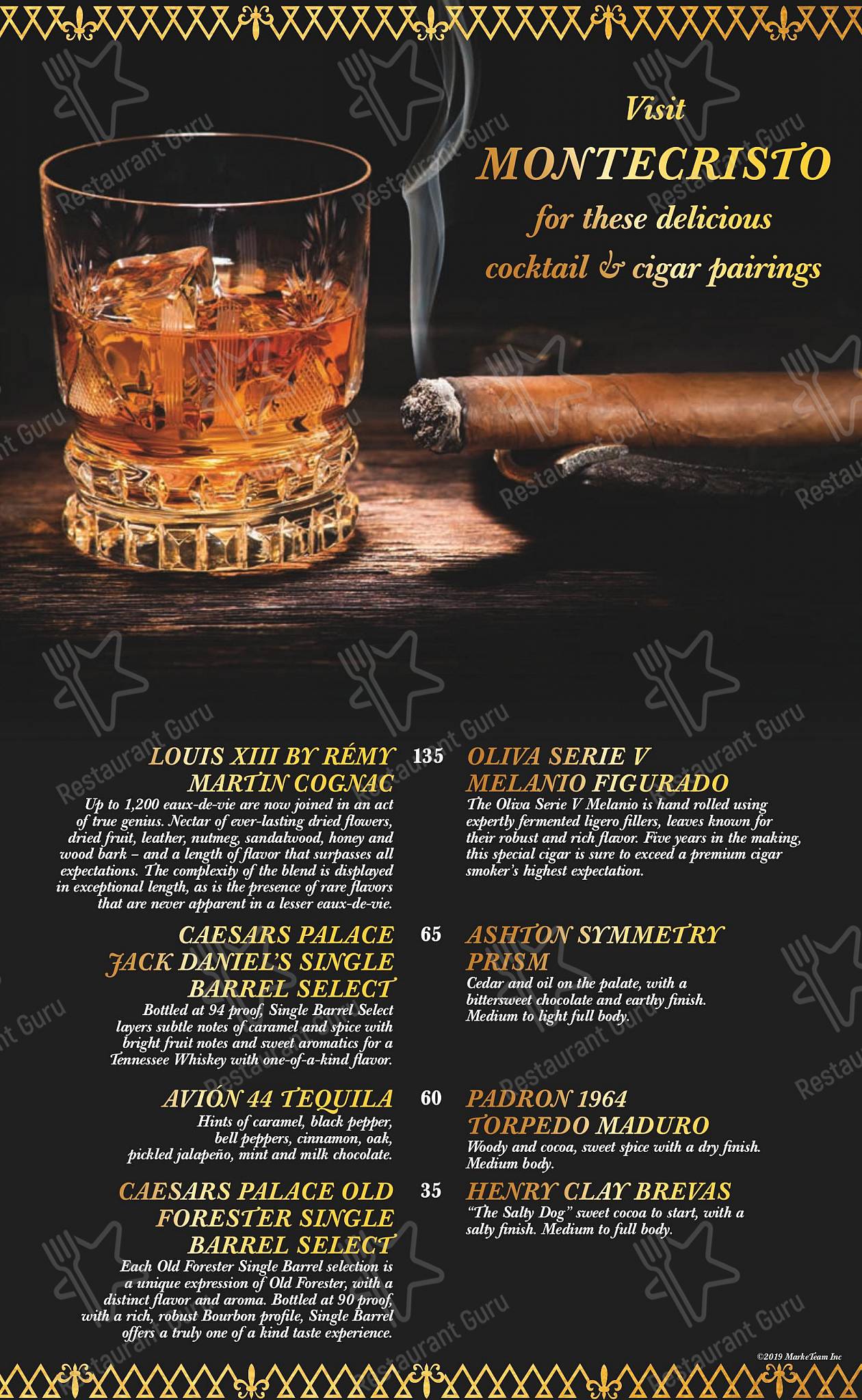 Carta de Montecristo Cigar Bar, Las Vegas