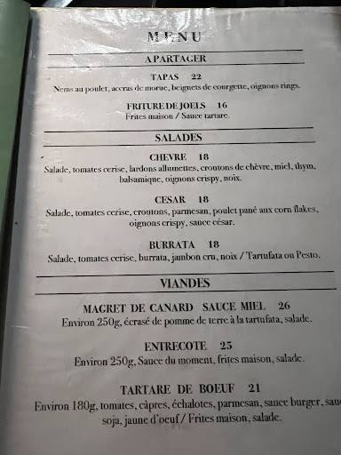 Menu au Le Onze restaurant, Le Lavandou, Quai d'Honneur