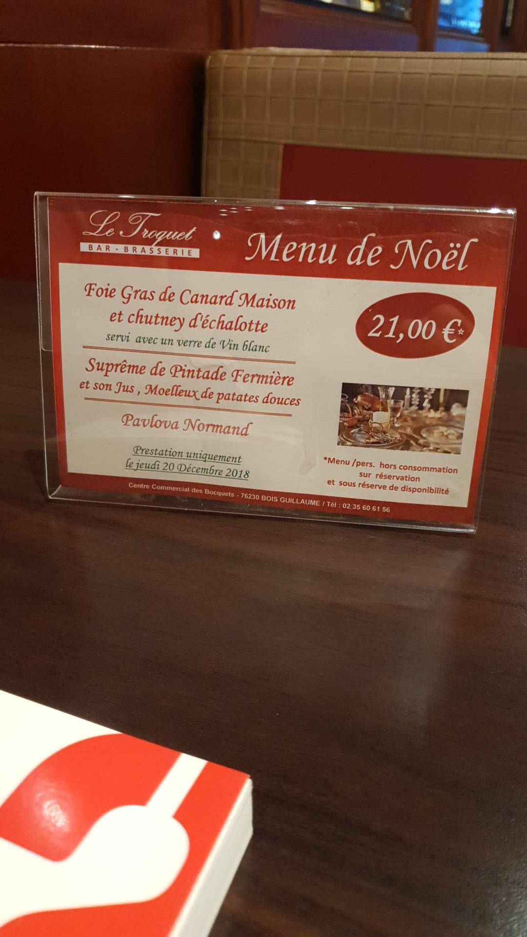 Menu at Le Troquet pub & bar, Bois-Guillaume, 49 Av. de l'Europe