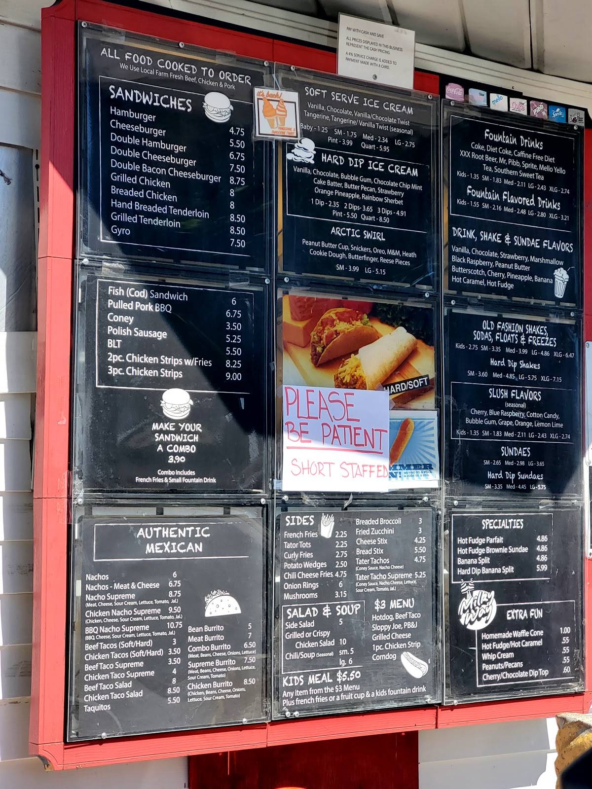Menu at Lebanon Milky Way restaurant, Lebanon