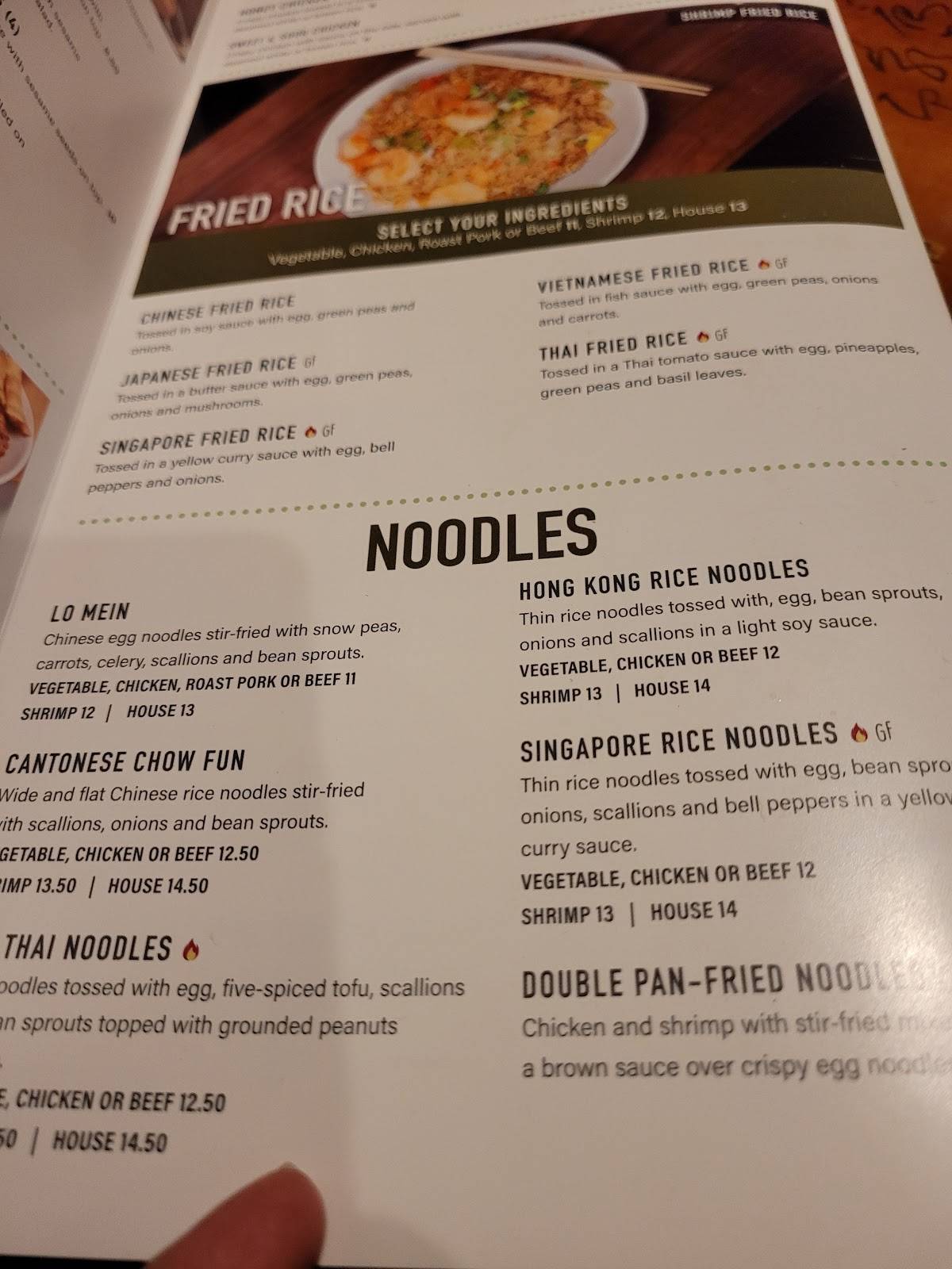 Menu at Liang's Bistro Asian Cuisine restaurant, Tampa