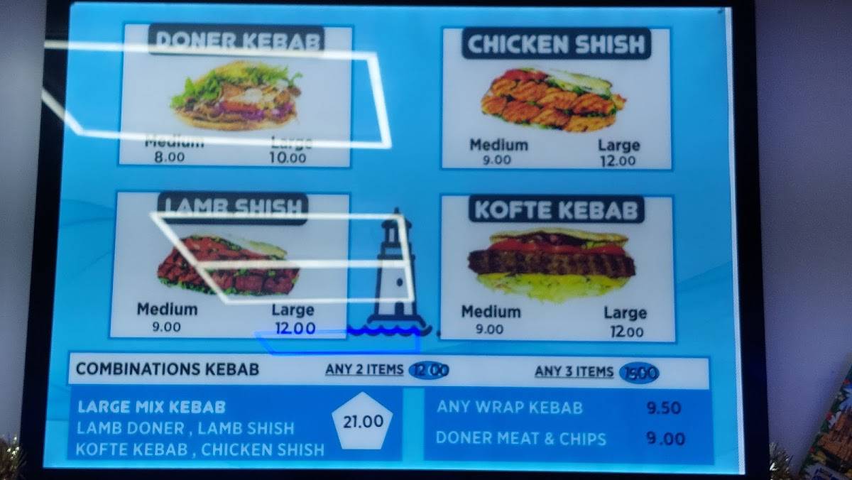 Menu at Lighthouse Fish & Chips restaurant, Romford