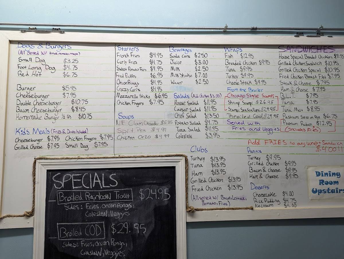 Menu at Lighthouse Seafood & Grill restaurant, Portland