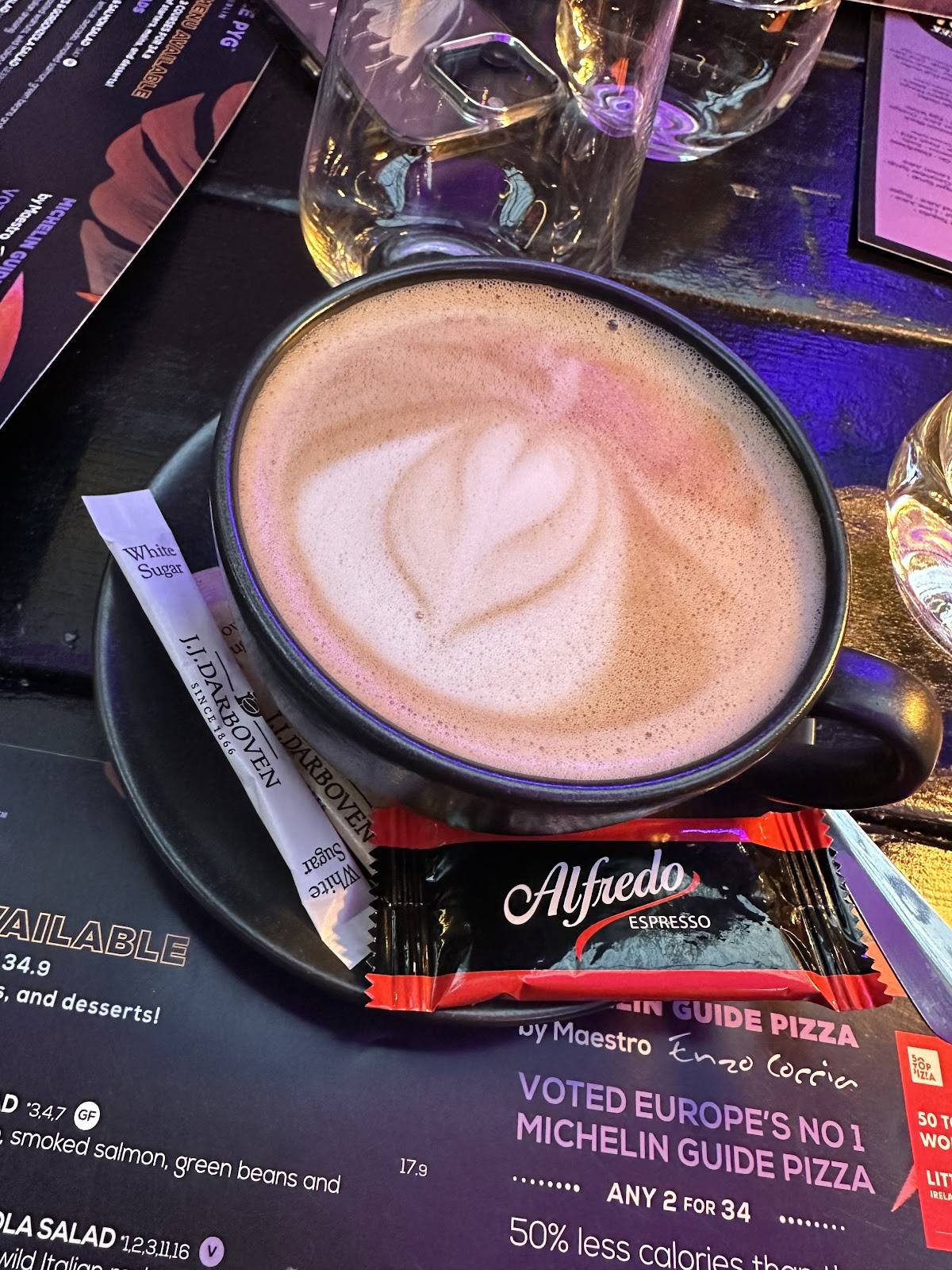 Menu at Little Pyg restaurant, Dublin