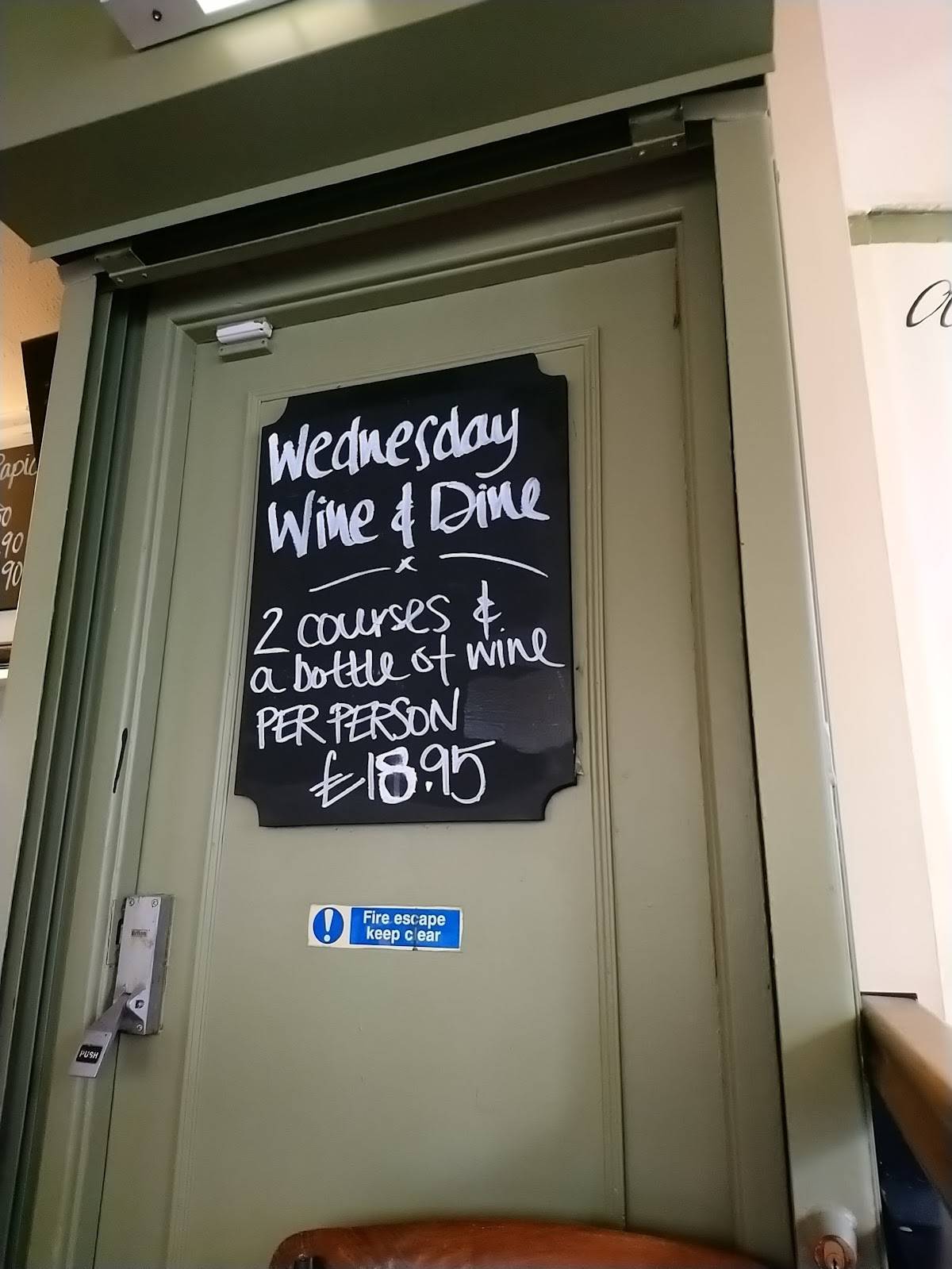 Menu at Bistro Pierre restaurant, Liverpool, 14 Button St