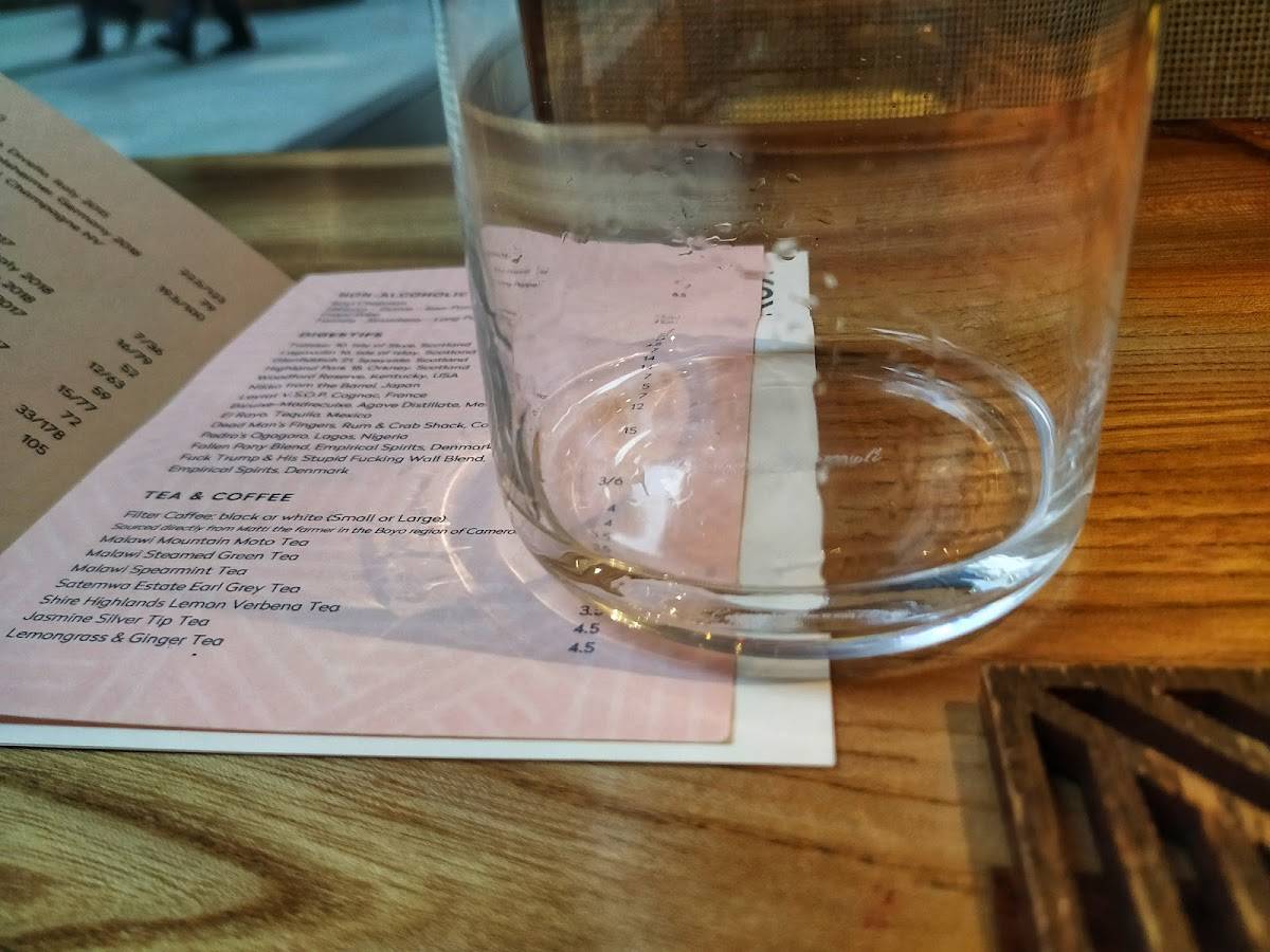 Menu at Ikoyi pub & bar, London, 180 Strand