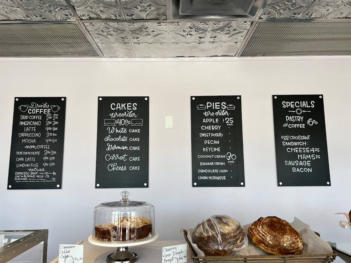 Menu at Lone Pine Bakery, Sandy