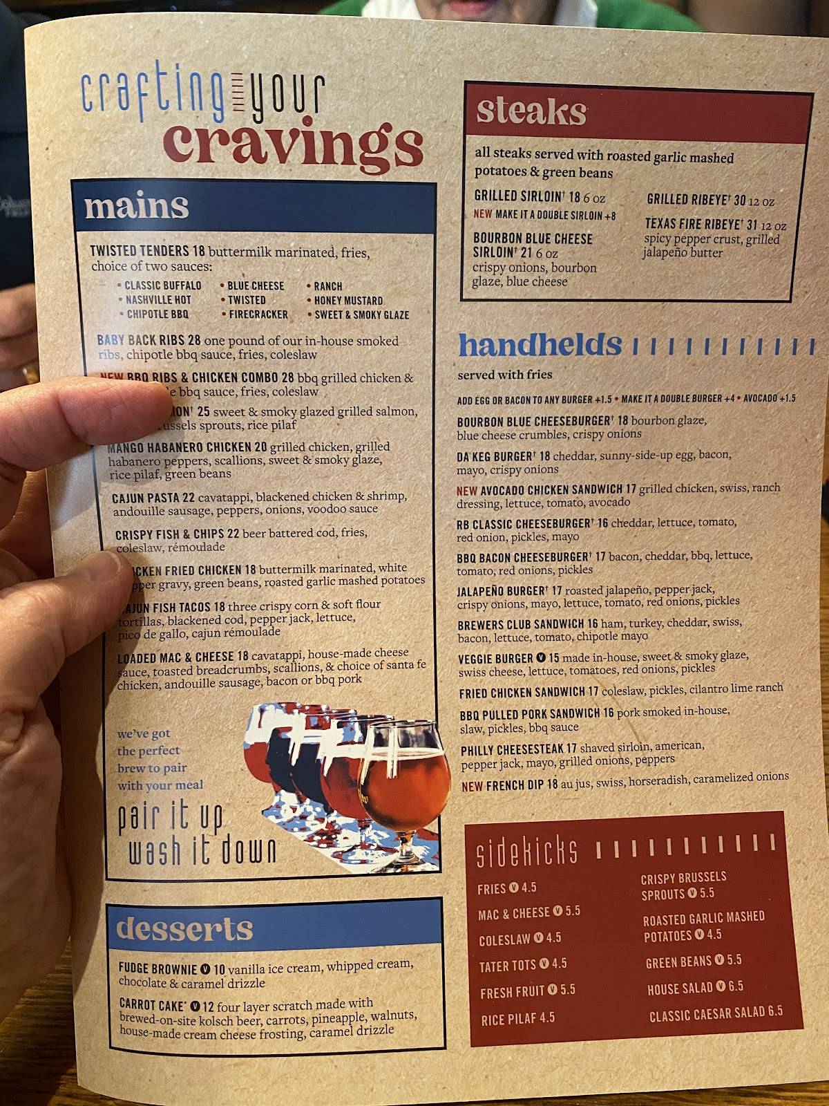 Menu at Rock Bottom Restaurant & Brewery, Loveland