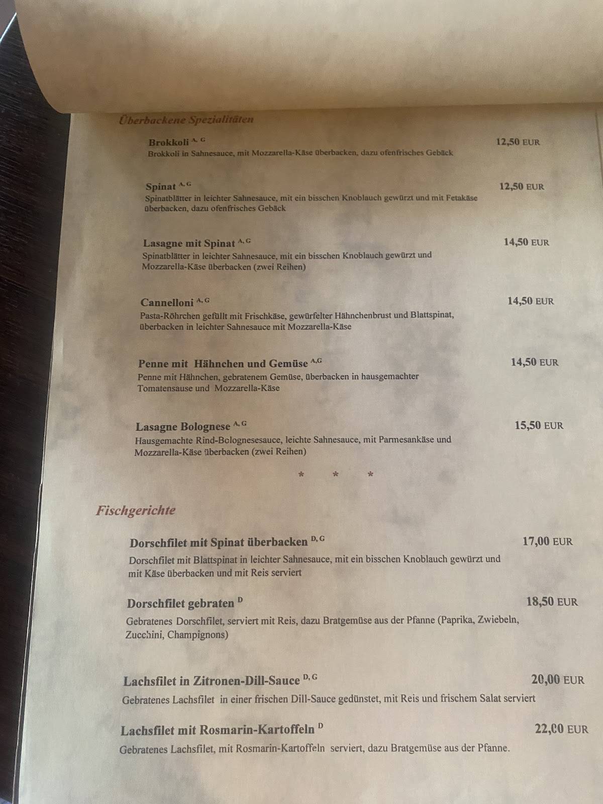 Speisekarte von Lucca Gastro UG restaurant, Frankfurt (Oder)