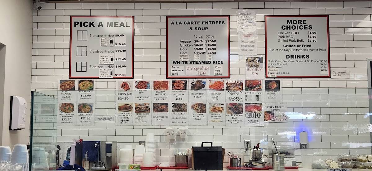 Menu at Lutong Bahay Filipino-Asian Restaurant & Mini Mart, Glendale