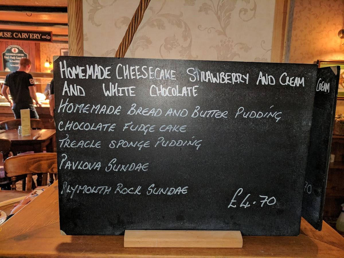 Menu at Lyneham Inn pub & bar, Plymouth