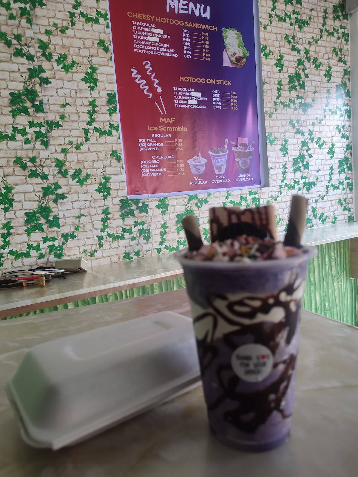 Menu at MAF Ice Scramble - Montalban desserts, Rodriguez