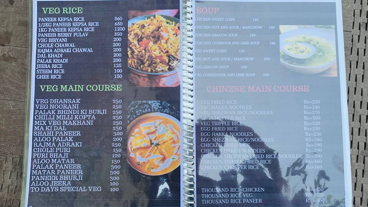 Menu at Parradise by Meher Cafe Restaurant In Panchgani, Panchgani
