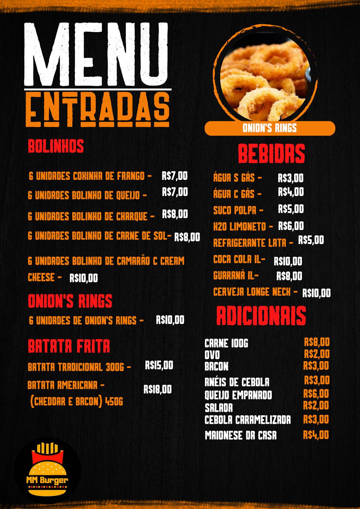 Menu at MM Burger Bancários pub & bar, João Pessoa
