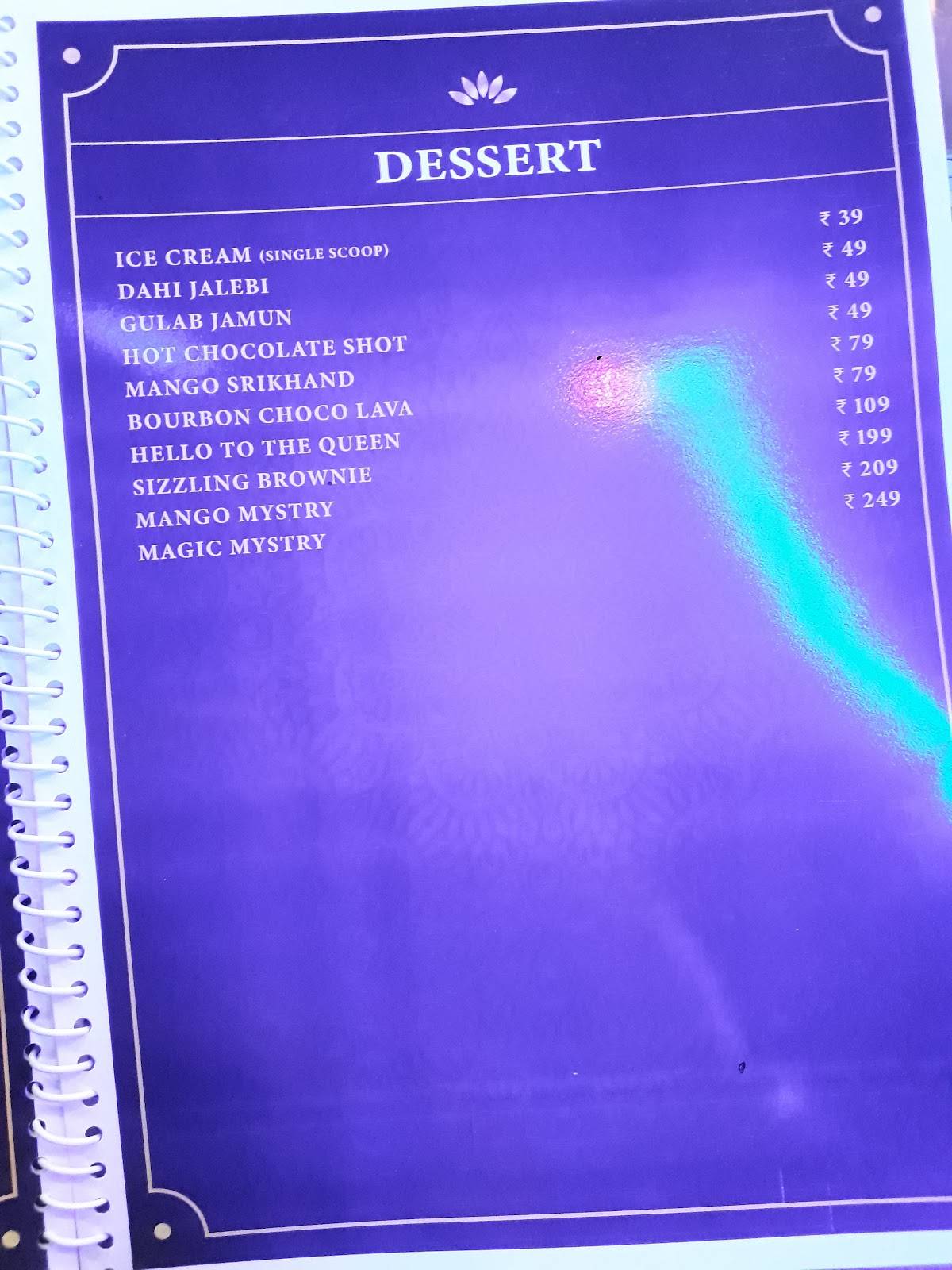 Menu at Moksh rooftop multi cuisine restaurant, Jhansi