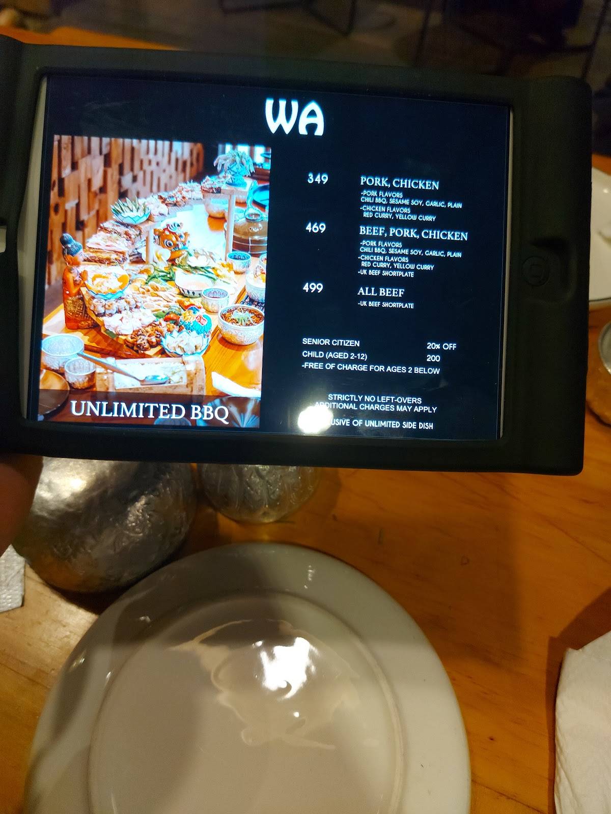 Menu at MOSA pub & bar, Panglao