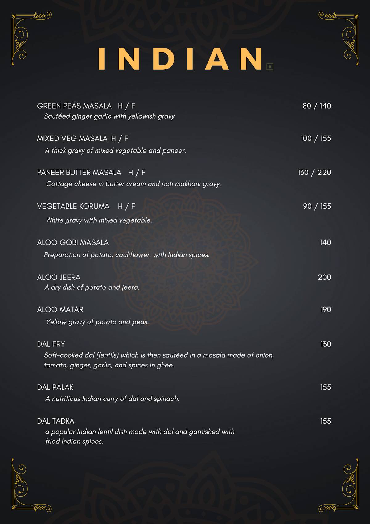 Menu at MRA Restaurant,Bakery & Cafe, Thalassery