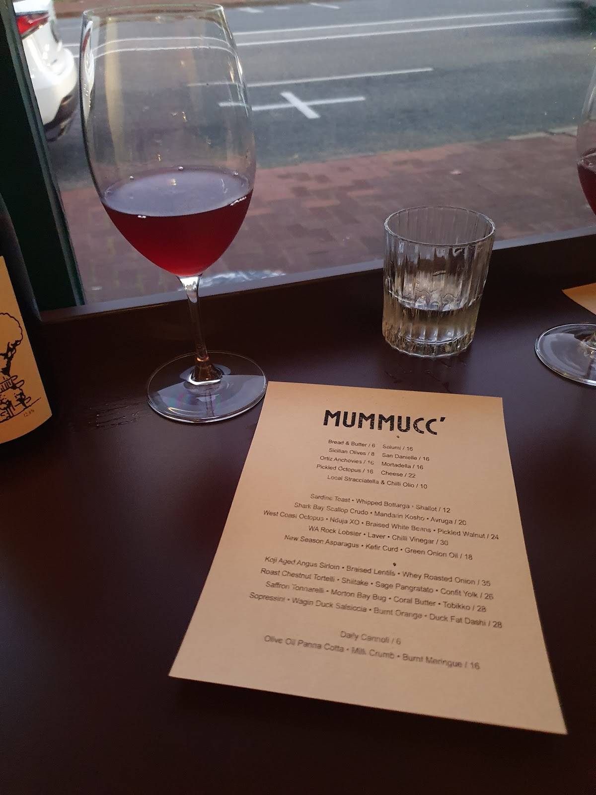 Menu at MUMMUCC' pub & bar, Wembley
