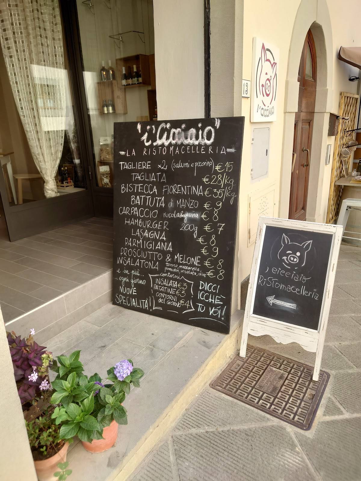 Menu at Macelleria Rocchigiani Fino & Figlio restaurant, Radda in Chianti