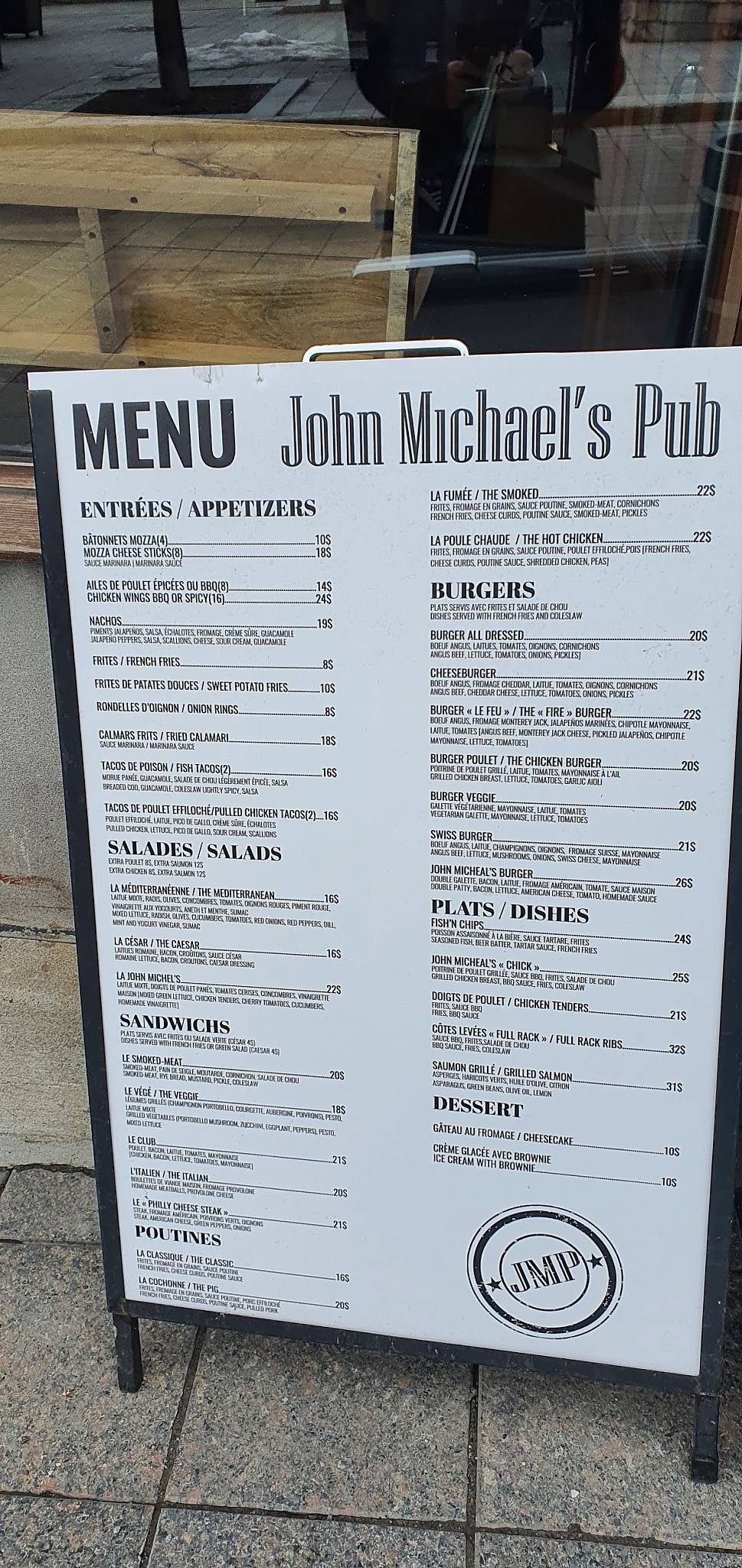 Menu au Restaurant Maggie Oakes, Montréal
