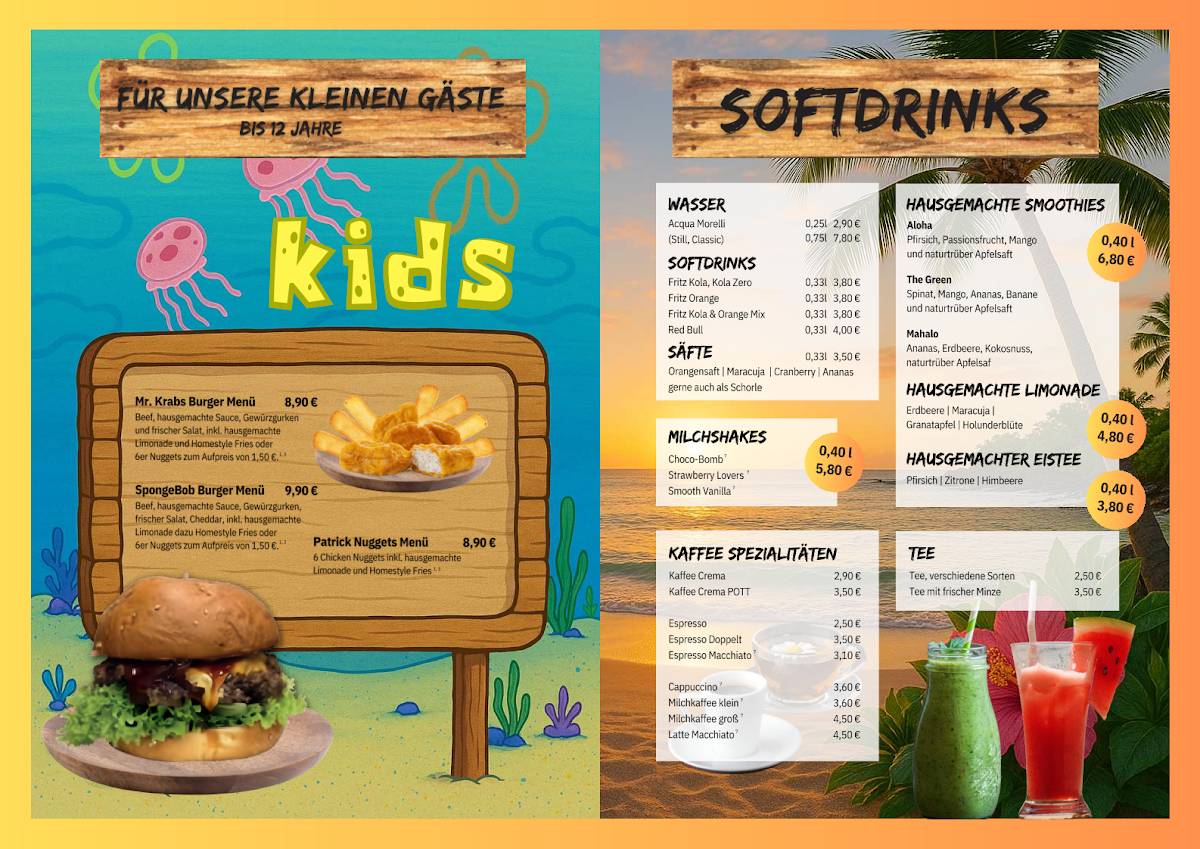 Speisekarte von Mahalo Restaurant & Catering Burger, Bowls & Hot Stone ...