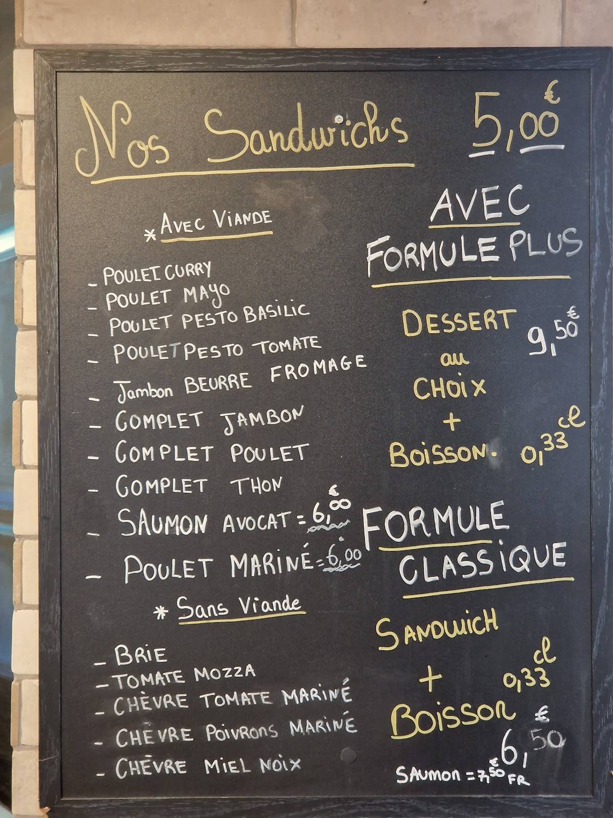 Menu au Maison Bayat café, Paris, 9 Rue de Dunkerque