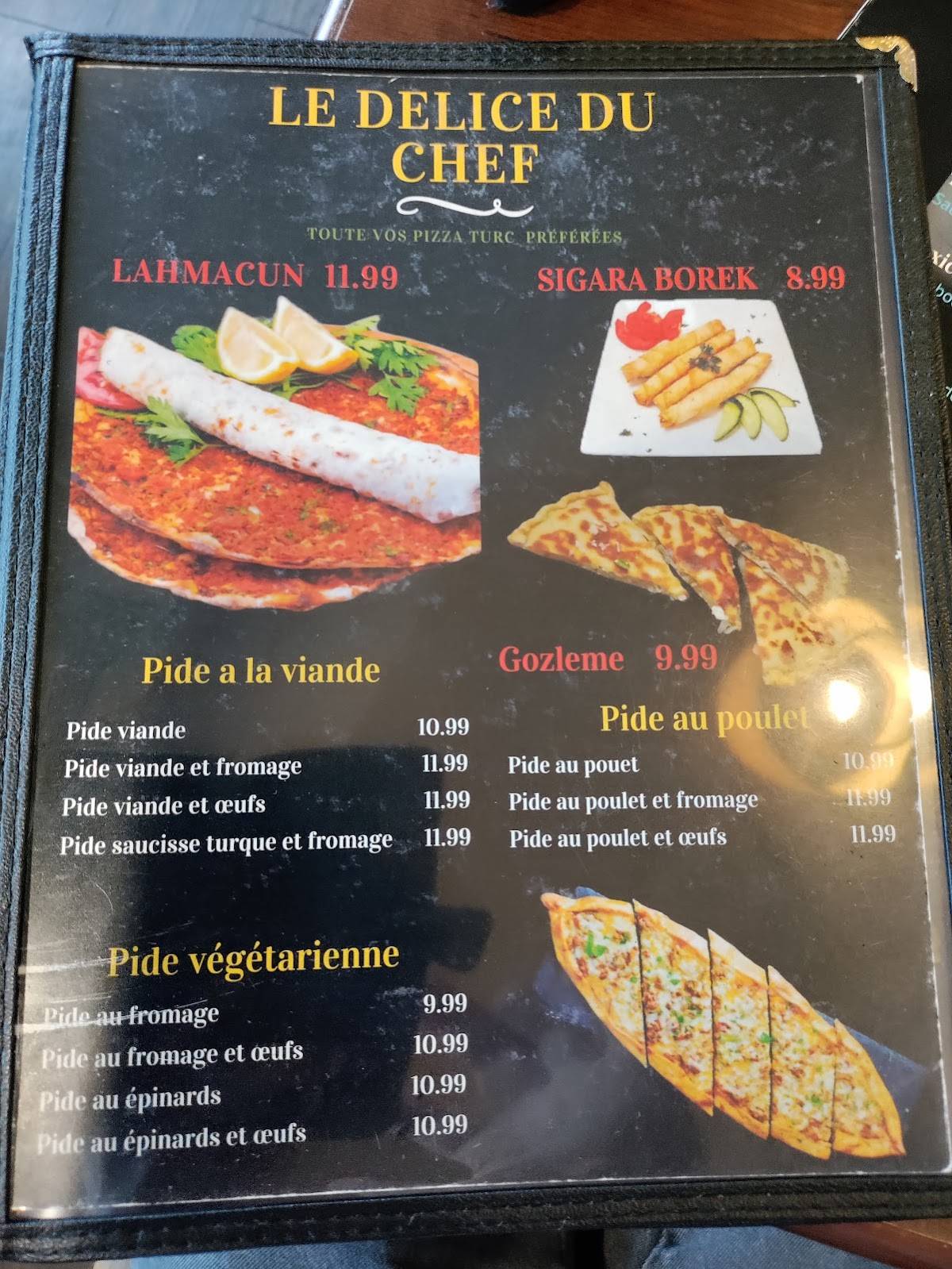 Menu au Maison istanbul restaurant, Longueuil, Ch. de Chambly
