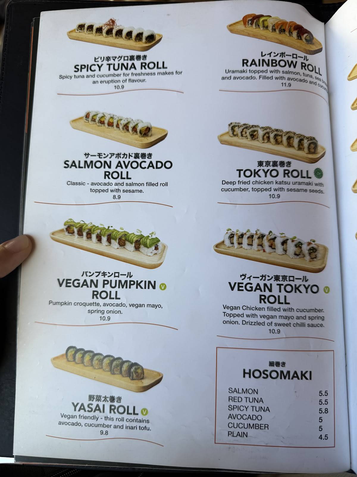 Menu at Maki & Ramen restaurant, Glasgow, 21 Bath St