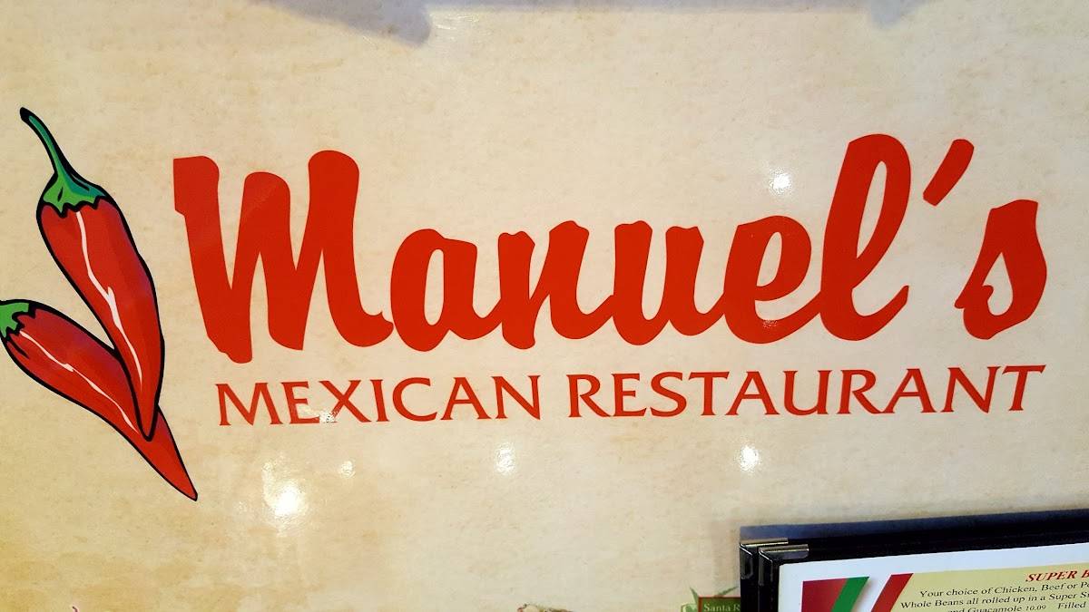 Menu at Manuel's Mexican Restaurant, Green Valley