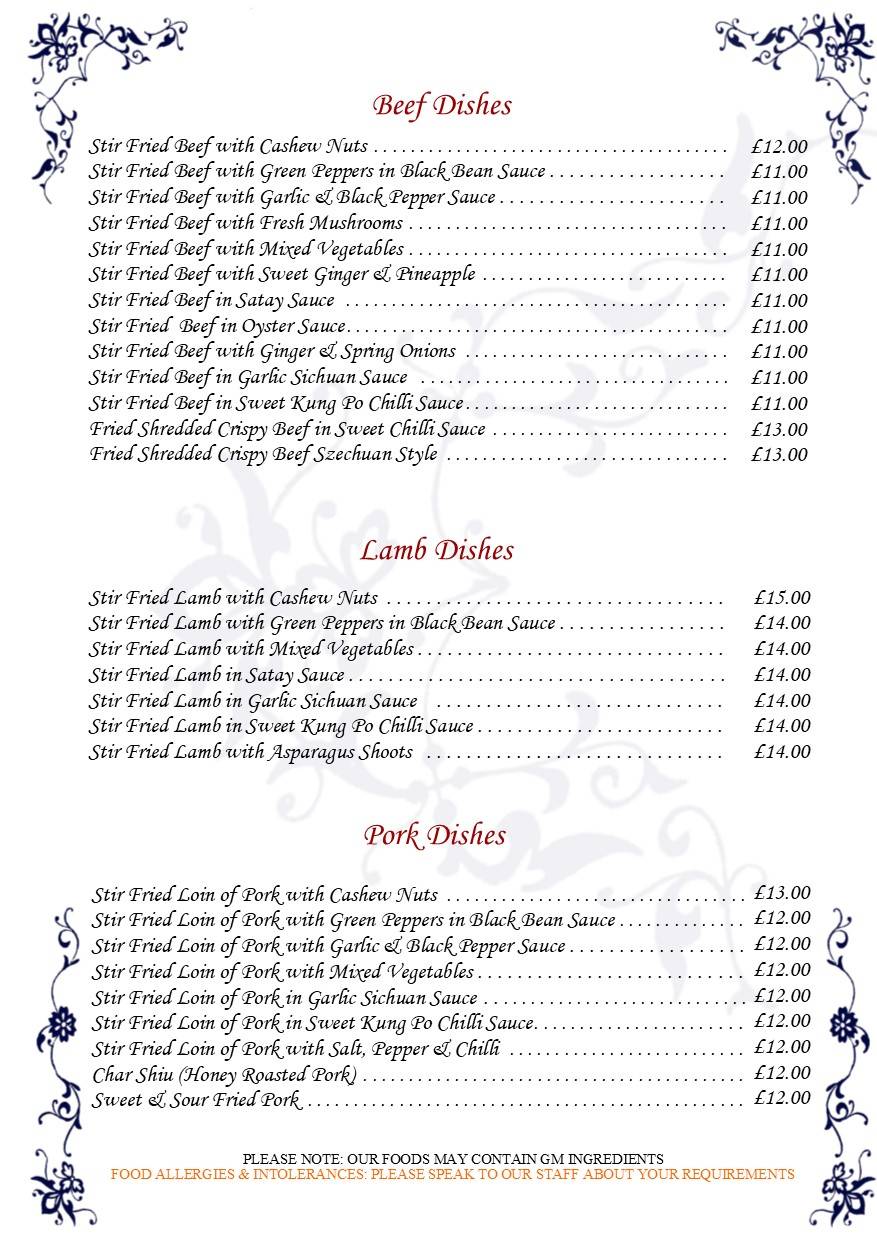 Menu at Maplewood Restaurant, Widnes, Warrington Rd