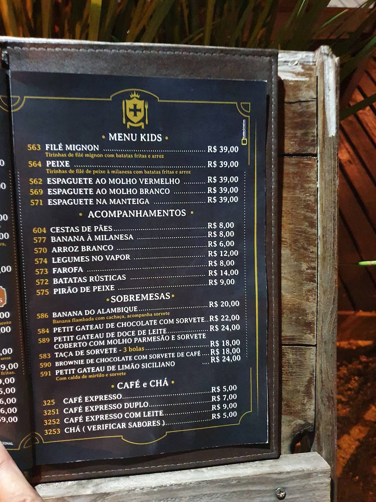 Menu em Marisqueira Sintra restaurante, Florianópolis, Rua XV de Novembro