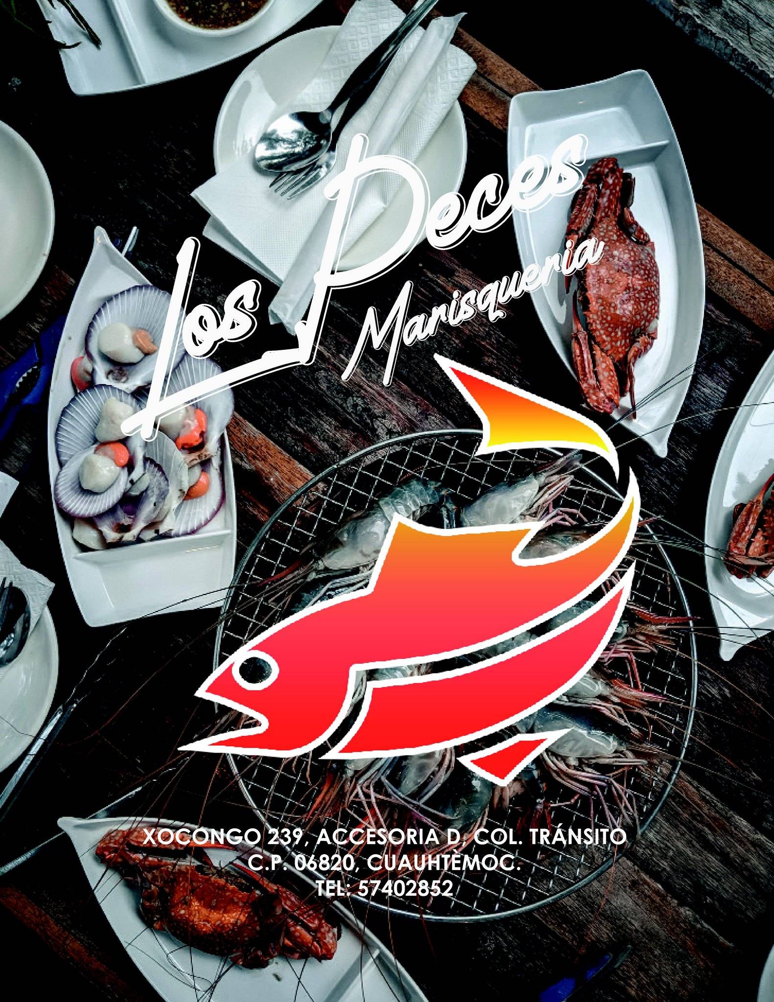 Carta del restaurante Marisquería Los Peces, Ciudad del México