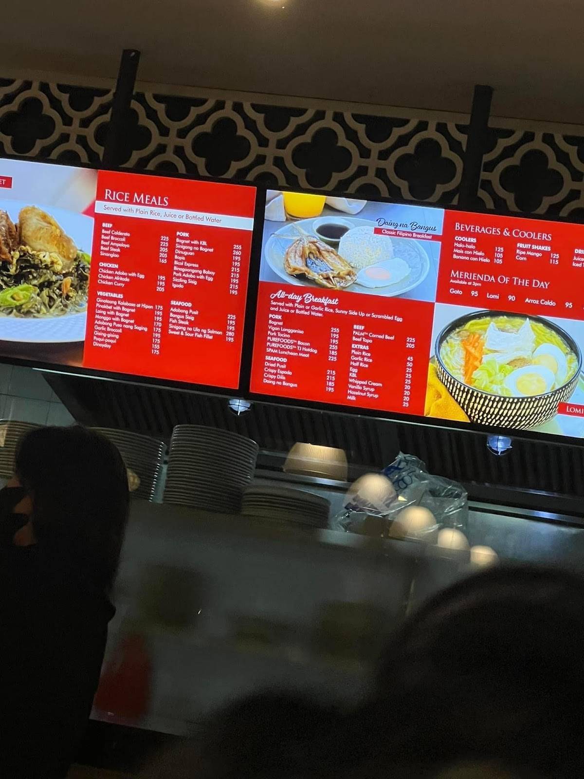 Menu at Marsha's Delicacies cafe, Bantay, HCQ9+R9G