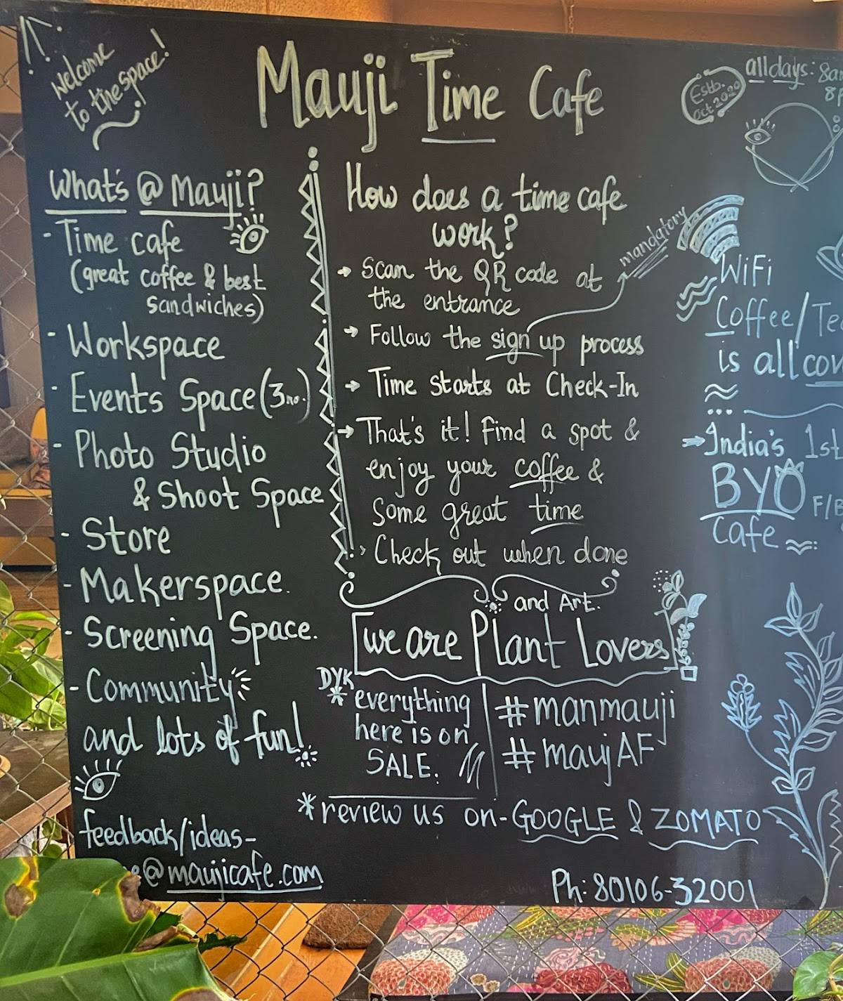 Menu at Mauji - The Time Cafe, Pune